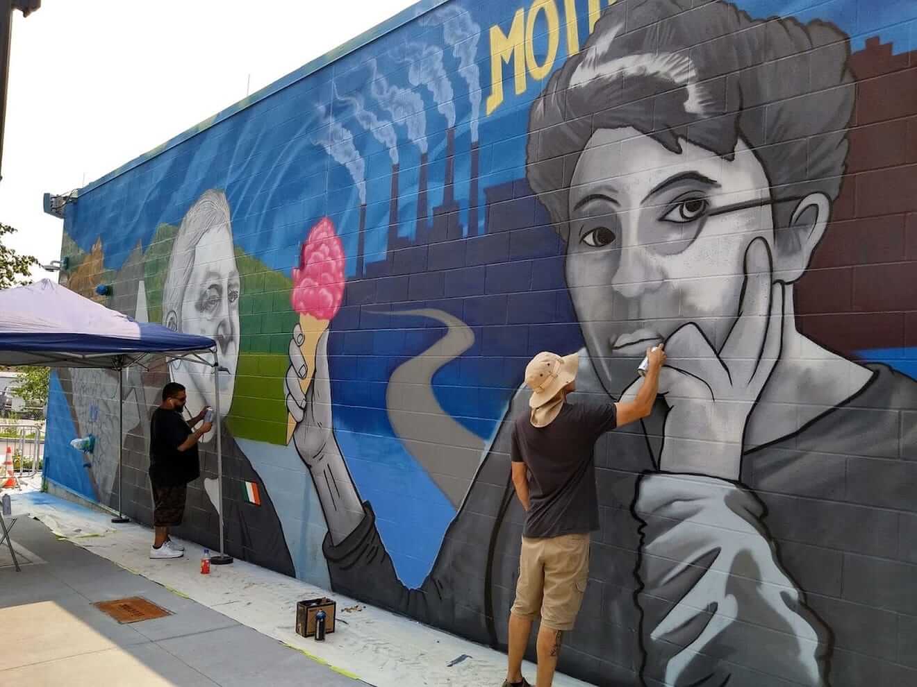 Worcester Magazine, "Worcesteria: Ash Street mural pays homage to Canal ...